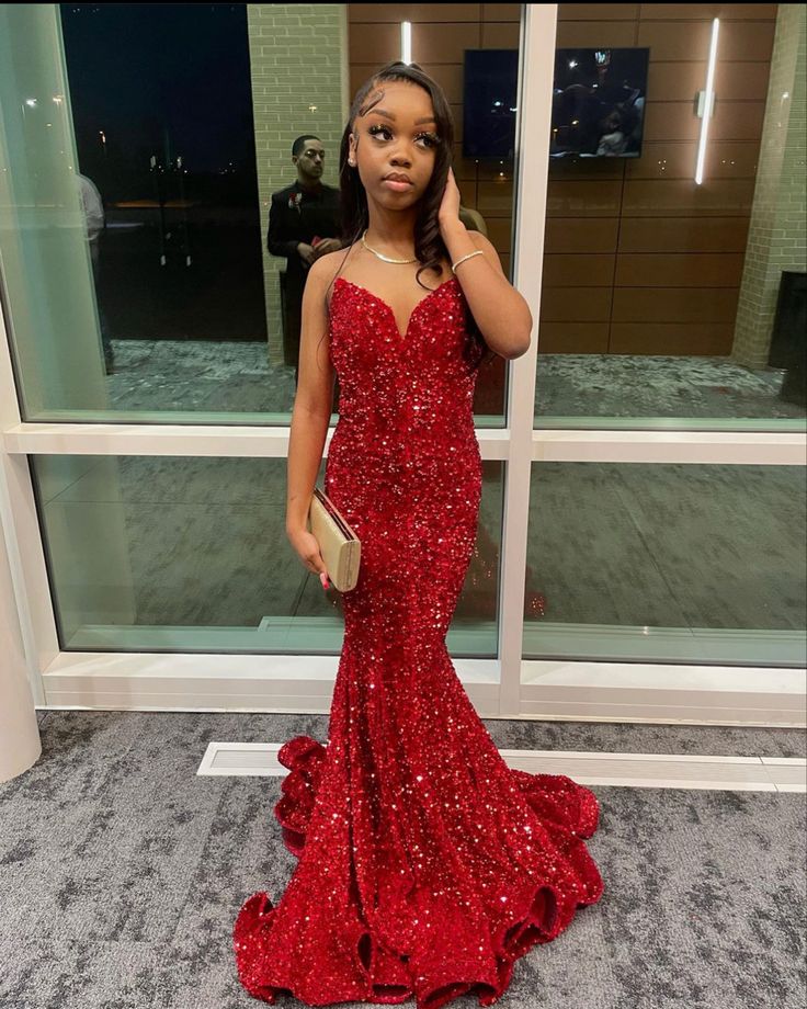 Sparkly Mermaid Sequin 8th Grade Prom Dresses Long – jkprom