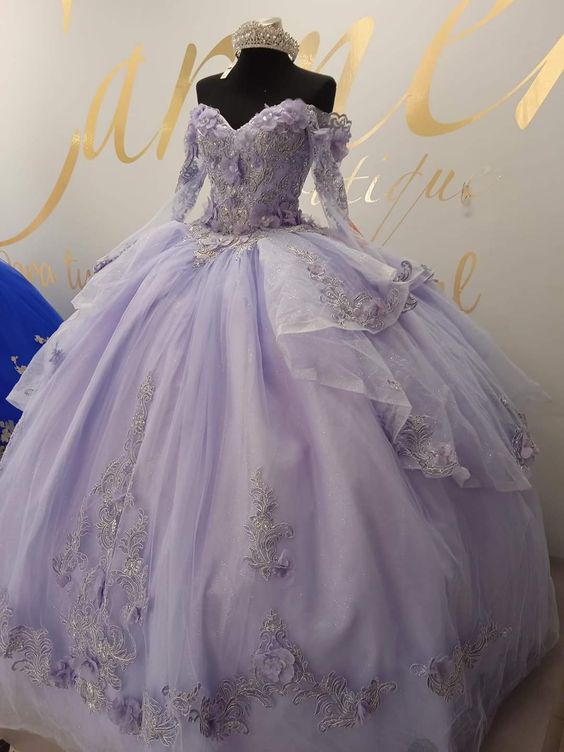 Lilac Princess Ball Gown Quinceańera Dress Sweet 16 Dress – jkprom